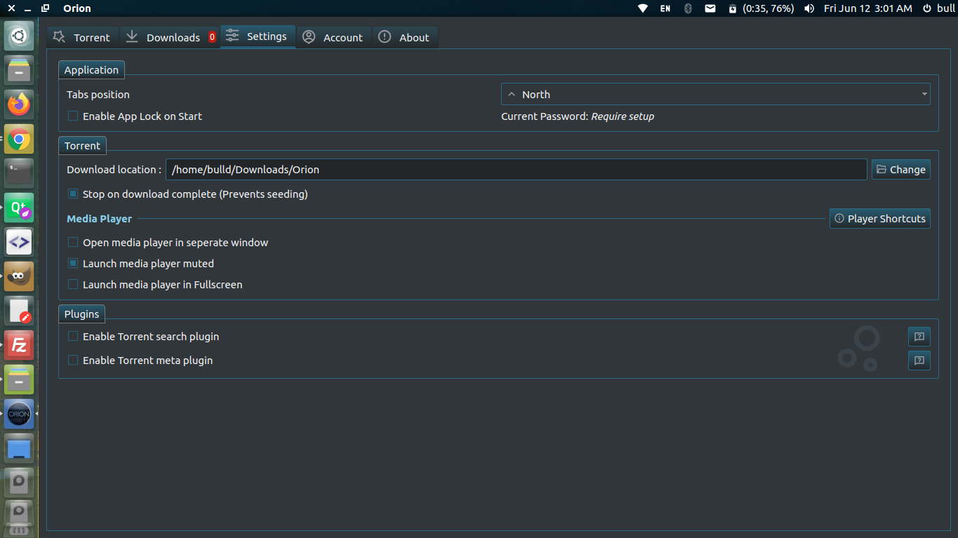 Orion - BitTorrent Client & Torrent Streamer for Linux - Ktechpit